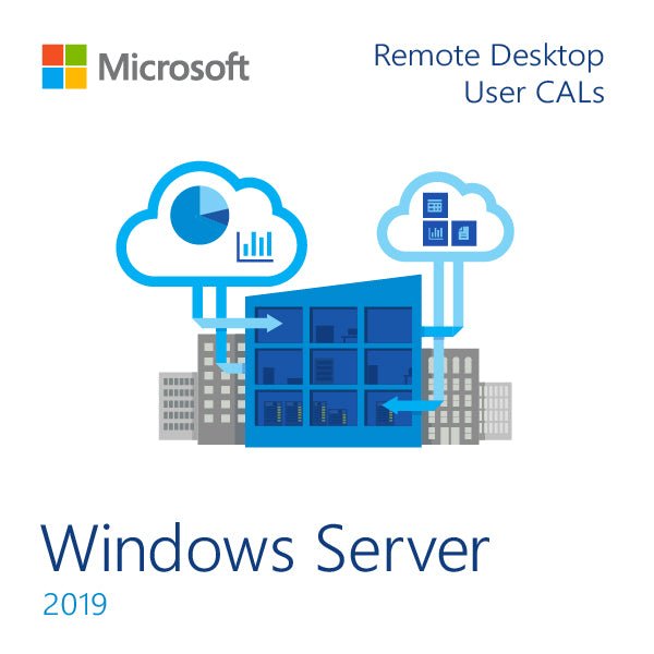 Microsoft Windows Server 2019 Remote Desktop 10 User CALs Microsoft #s ...