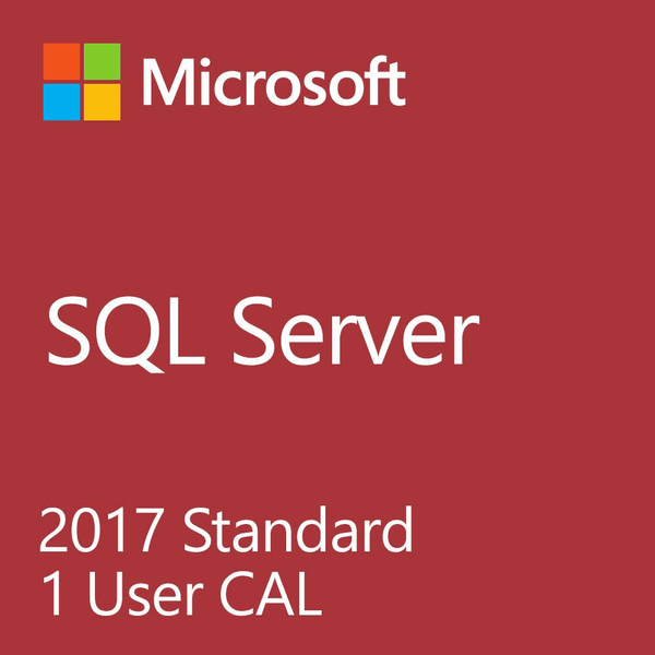 Microsoft SQL Server 2017 Standard - 1 User Client Access License Micr ...