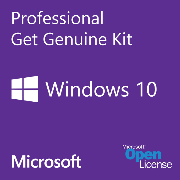 Microsoft Get Genuine Kit Lic. Windows 10 Pro 1 PC | MyChoiceSoftware.com